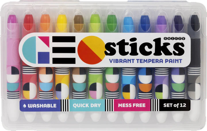 Geo Sticks Vibrant Tempera Paint Set – EJ Kids The Toy Store